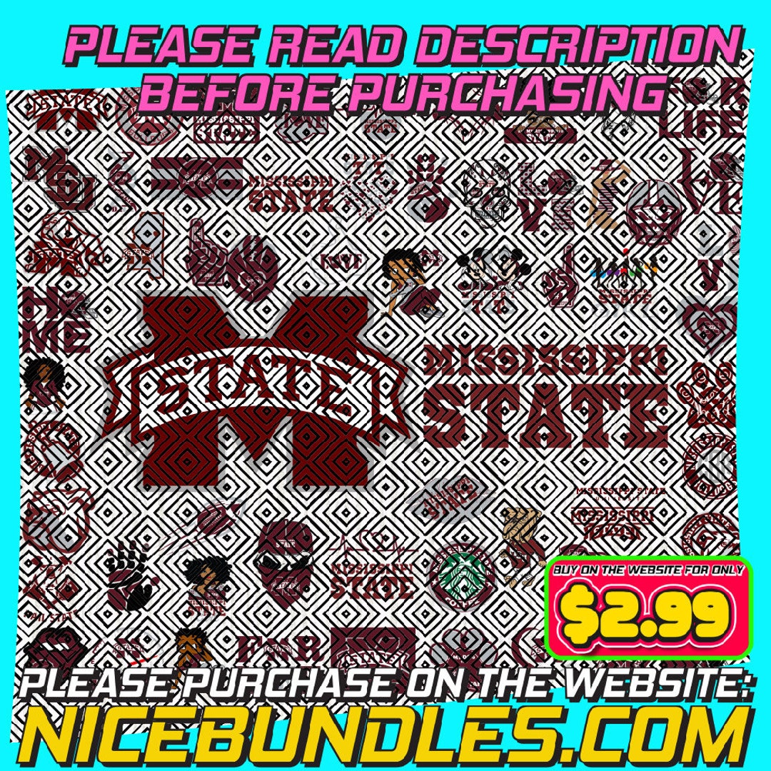 60 Files Mississippi-state-bulldogs Team Bundle Svg, Mississippi-state ...