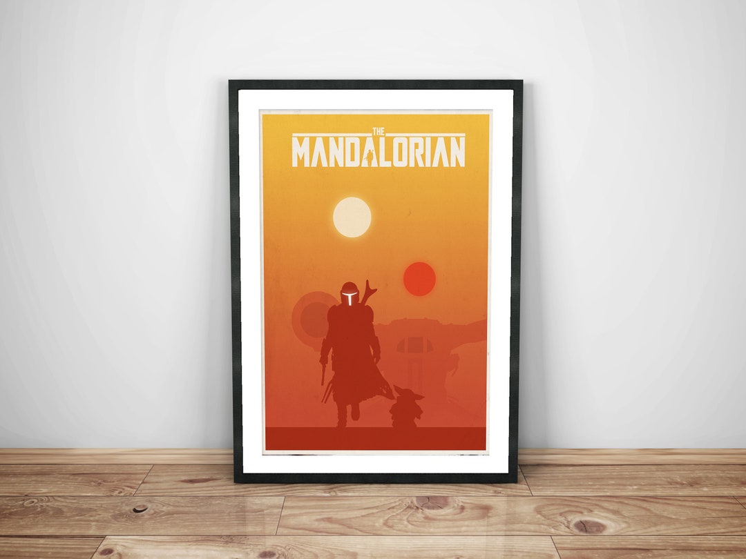 Mandalorian Poster, Star Wars Wall Art, Star Wars Decor, Star Wars Art ...