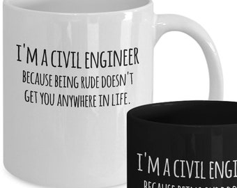 Civil Engineer Mug Engineering Gift Funny Engineer Coffee | Etsy