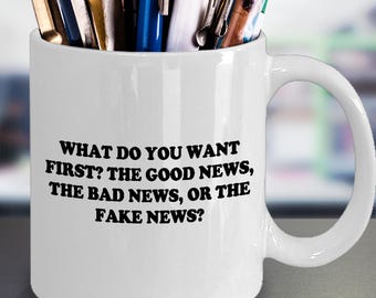 Trump Fake News Gift Mug // Funny Trump Meme Coffee Cup // - Etsy