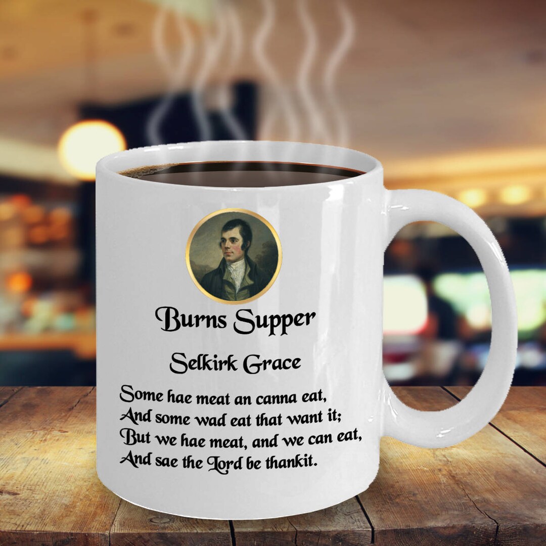 ROBBIE BURNS NIGHT Rabbie Burns Burns Supper Auld Lang Syne Cup ...