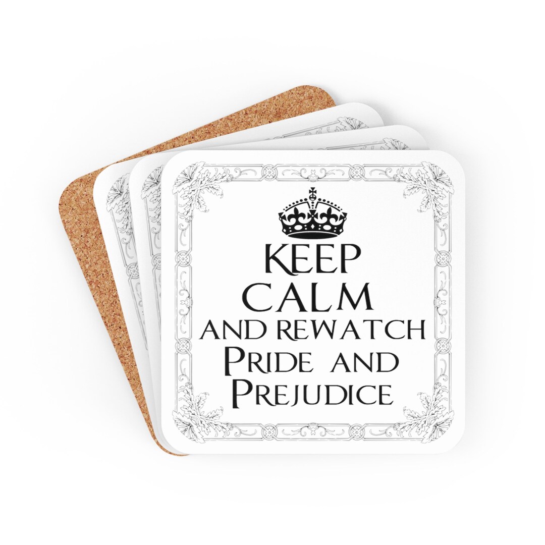 Jane Austen Coasters Pride and Prejudice Literature Coasters - Etsy