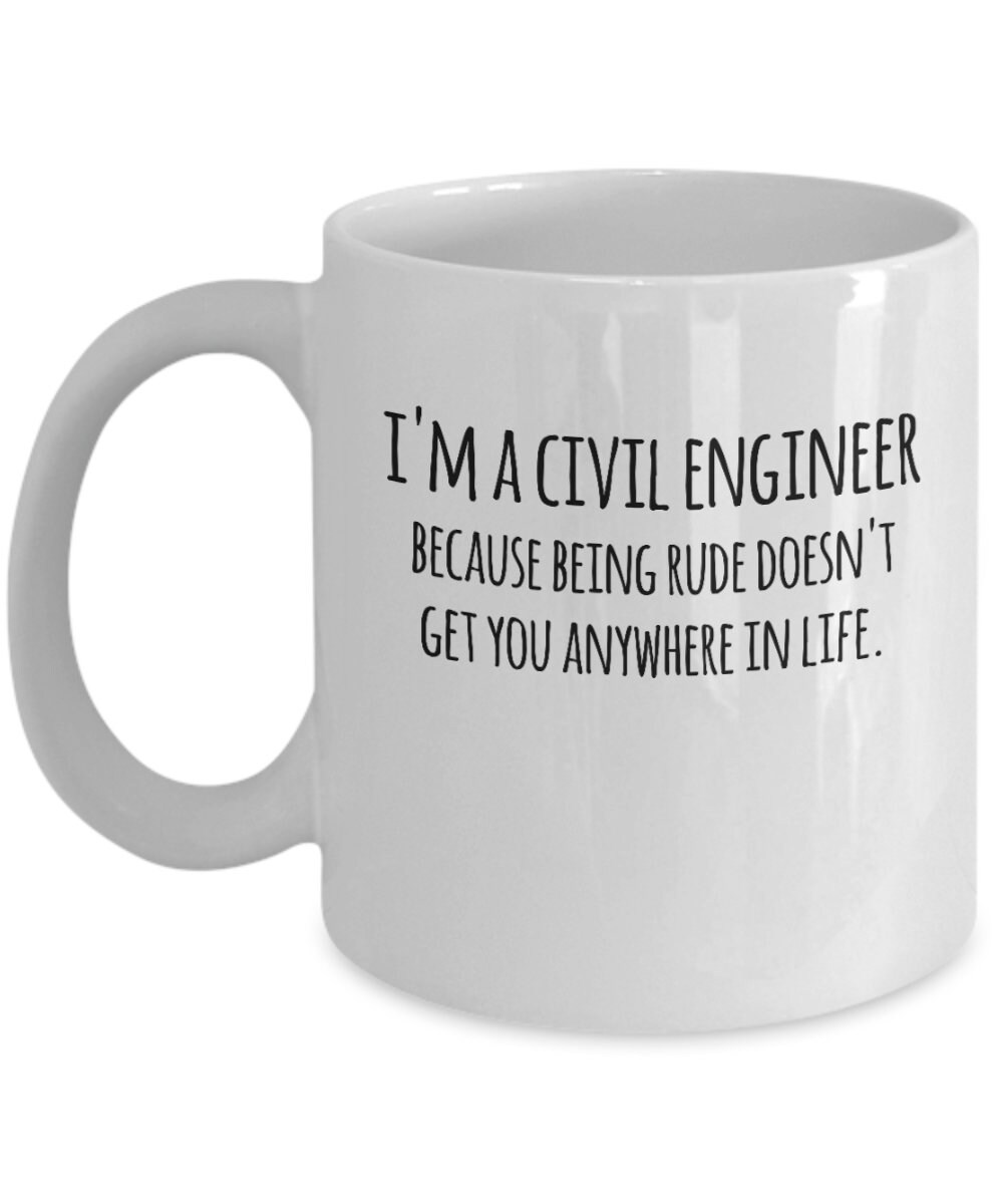 Civil Engineer Mug Engineering Gift Civil Engineer Gifts - Etsy