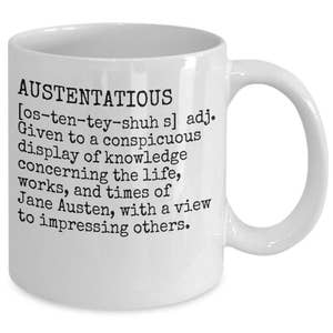 Jane Austen Mug, Funny Jane Austen Gift, Literary Mug, Austenite ...