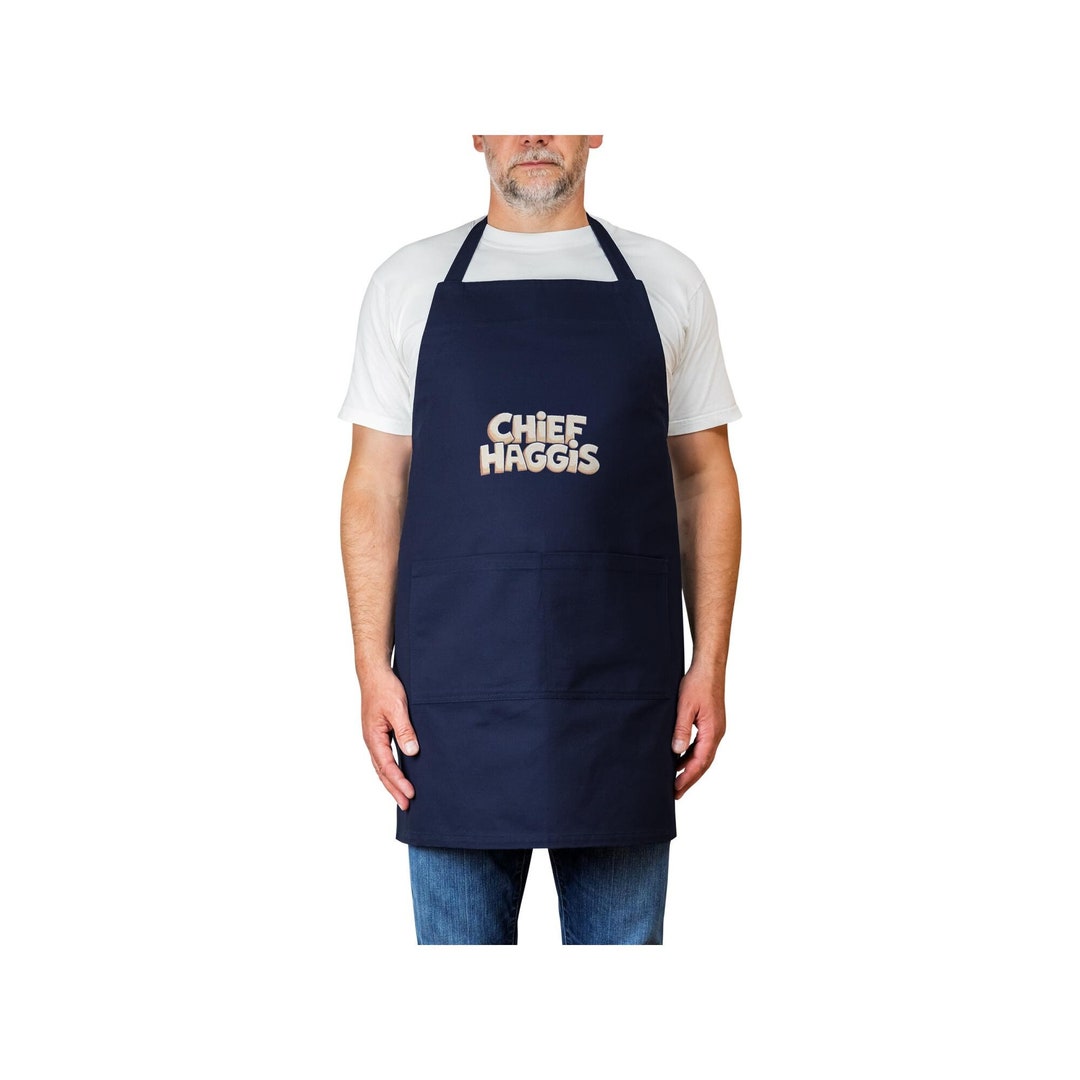 Chief Haggis Burns Night Apron, Scottish Cook Apron, Haggis Serving ...