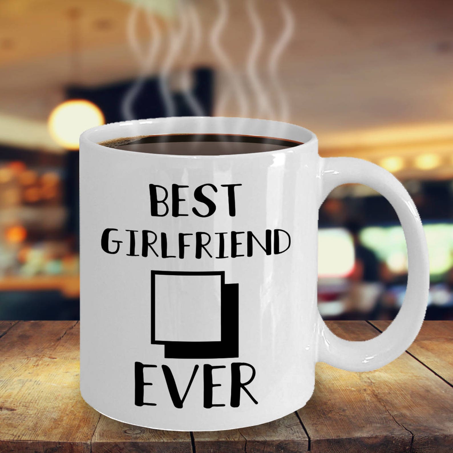 Best Girlfriend Ever Mug With Your Photo Valentine Gift From | Etsy