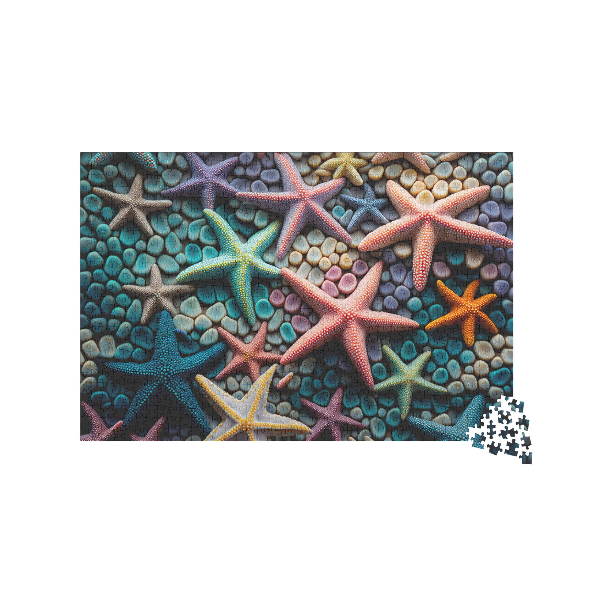 Starfish Jigsaw Puzzle for Adults, Colorful Underwater Life, Jigsaw ...