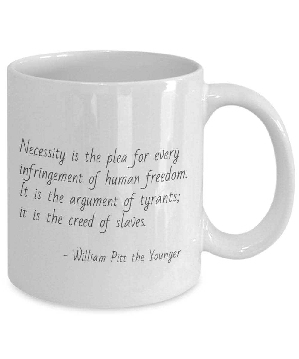 William Pitt le jeune cite Mug avec Saying Liberty Cup Libertarian Gift ...