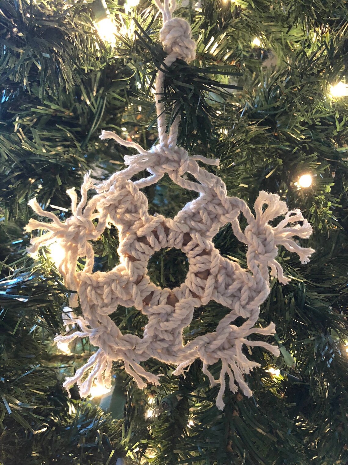 Macrame Holiday Ornament Christmas Ornament Kits PDF DIY Craft Macrame ...