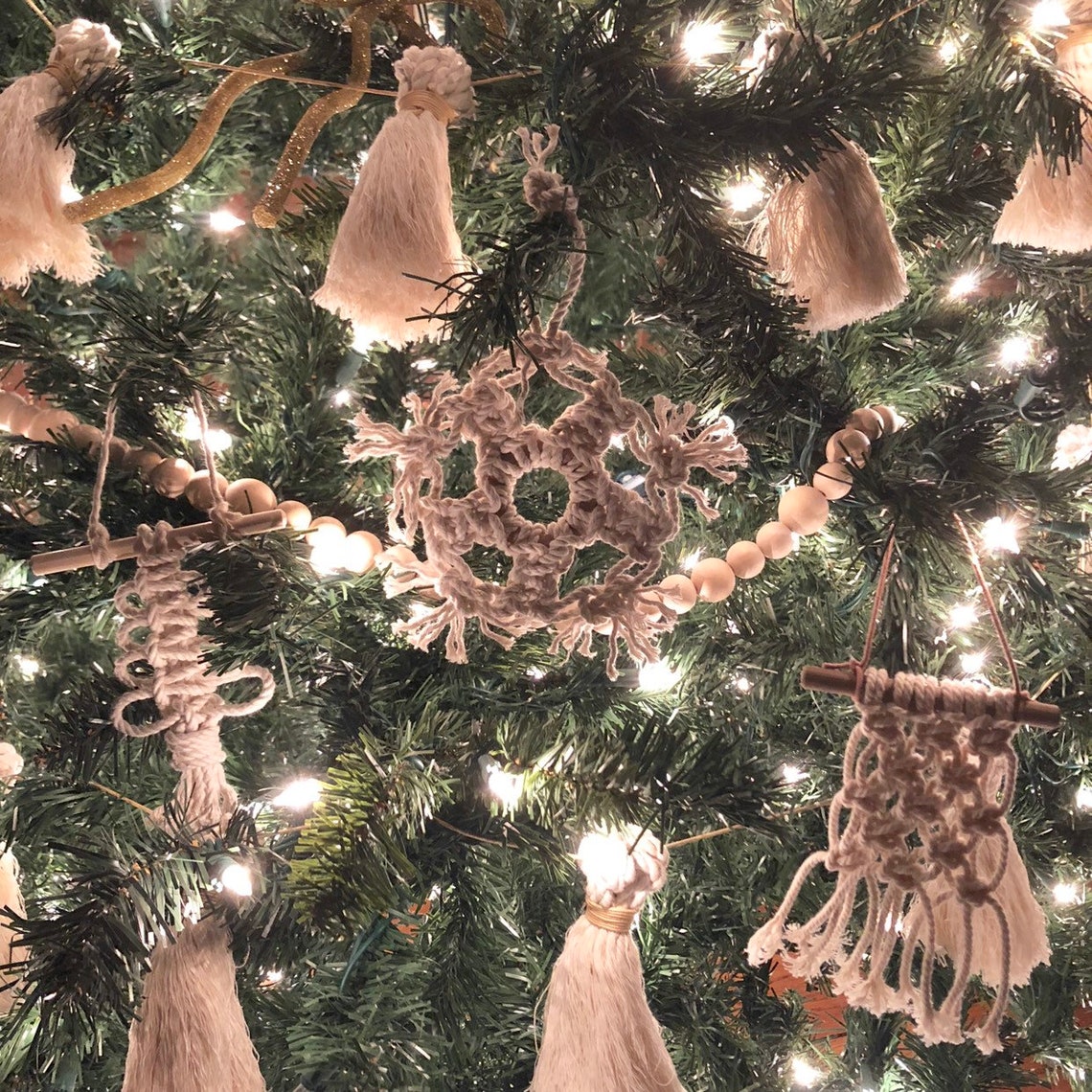 Macrame Holiday Ornament Christmas Ornament Kits PDF DIY Craft Macrame ...