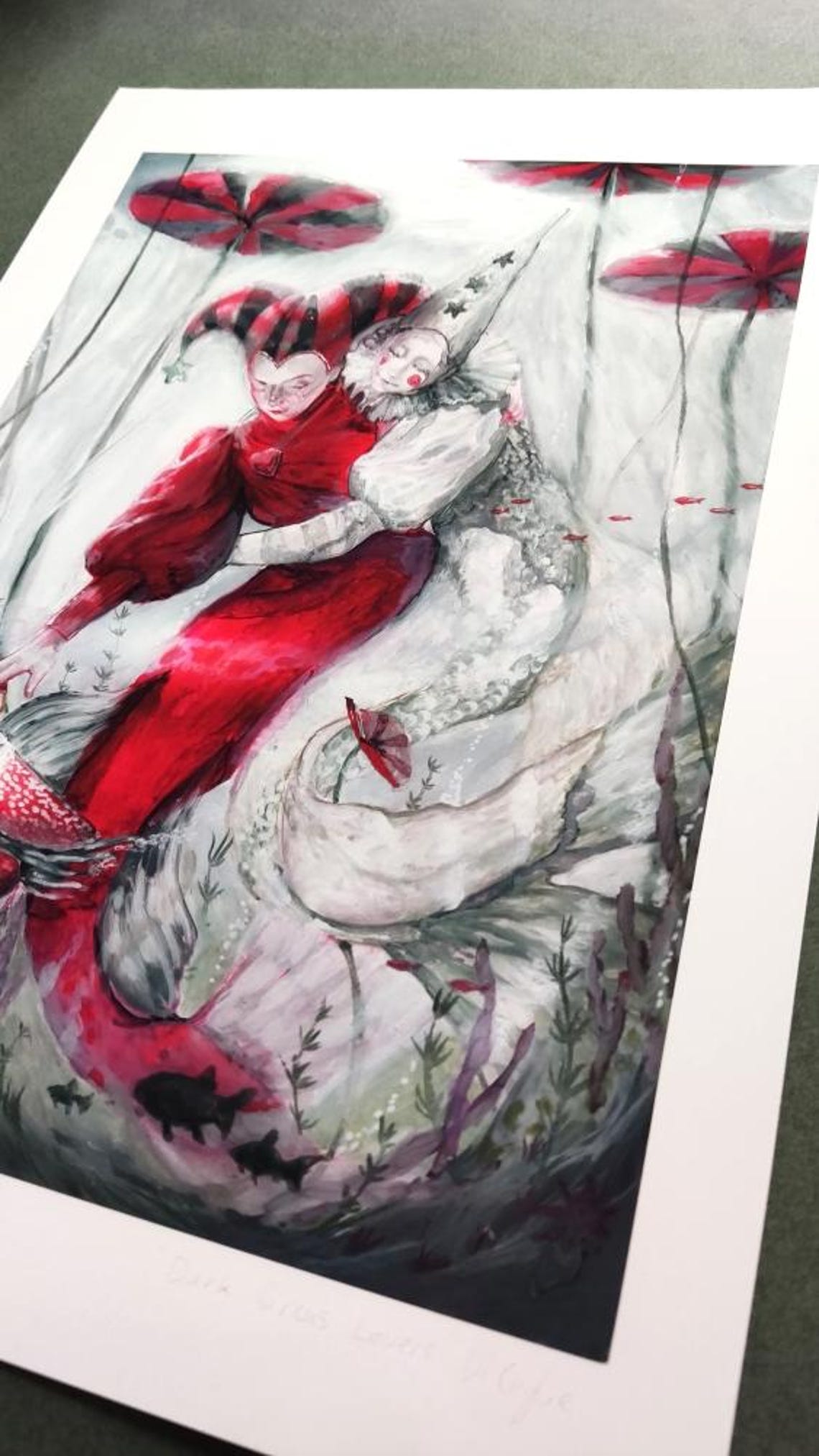 A4 Print "dark Circus Lovers", #mermay2026, Wall Decoration, Original ...