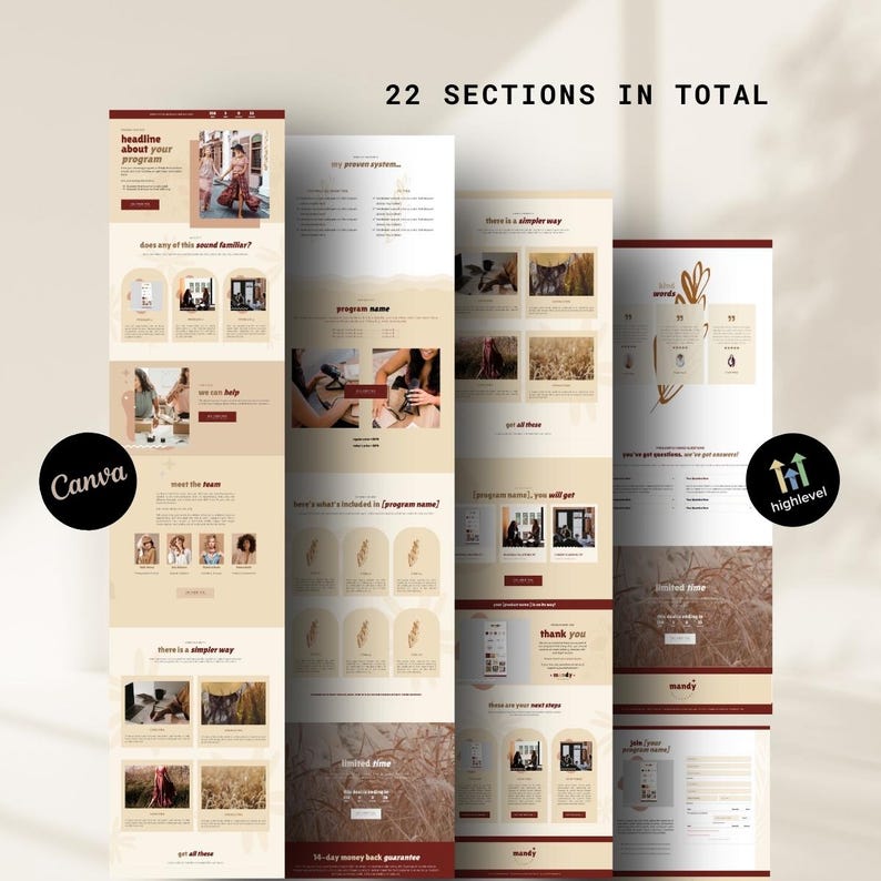 Gohighlevel Complete Sales Funnel for Coaches, Authors, Consultants ...