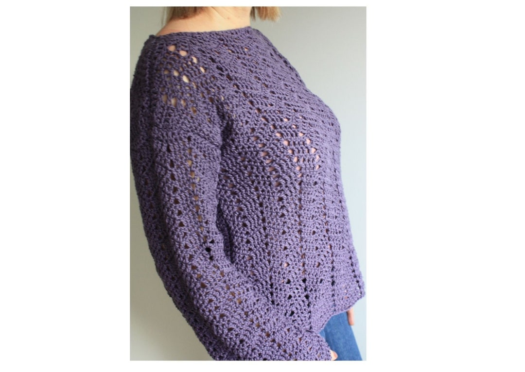 Easy Lace Crochet Sweater Pattern: Spring Breeze Tunic (PDF Pattern) - Etsy