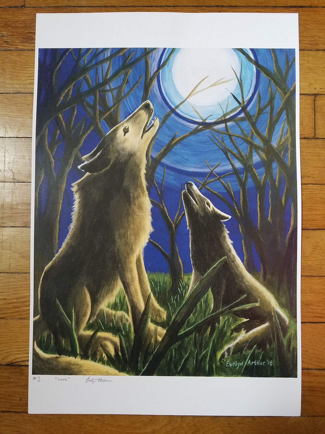 Limited Edition Wolf song 12x18 Print - Etsy UK