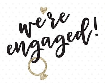 Engaged svg | Etsy