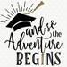 2018 Graduation SVG The Adventure Begins SVG file 2018 | Etsy