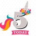 5th Birthday SVG Unicorn Birthday SVG Unicorn Party svg | Etsy