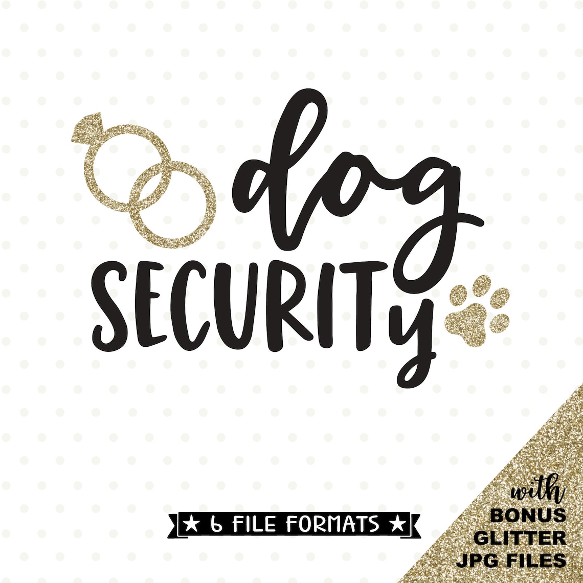 Dog Security SVG Wedding SVG Bridal Party Iron on Transfer - Etsy
