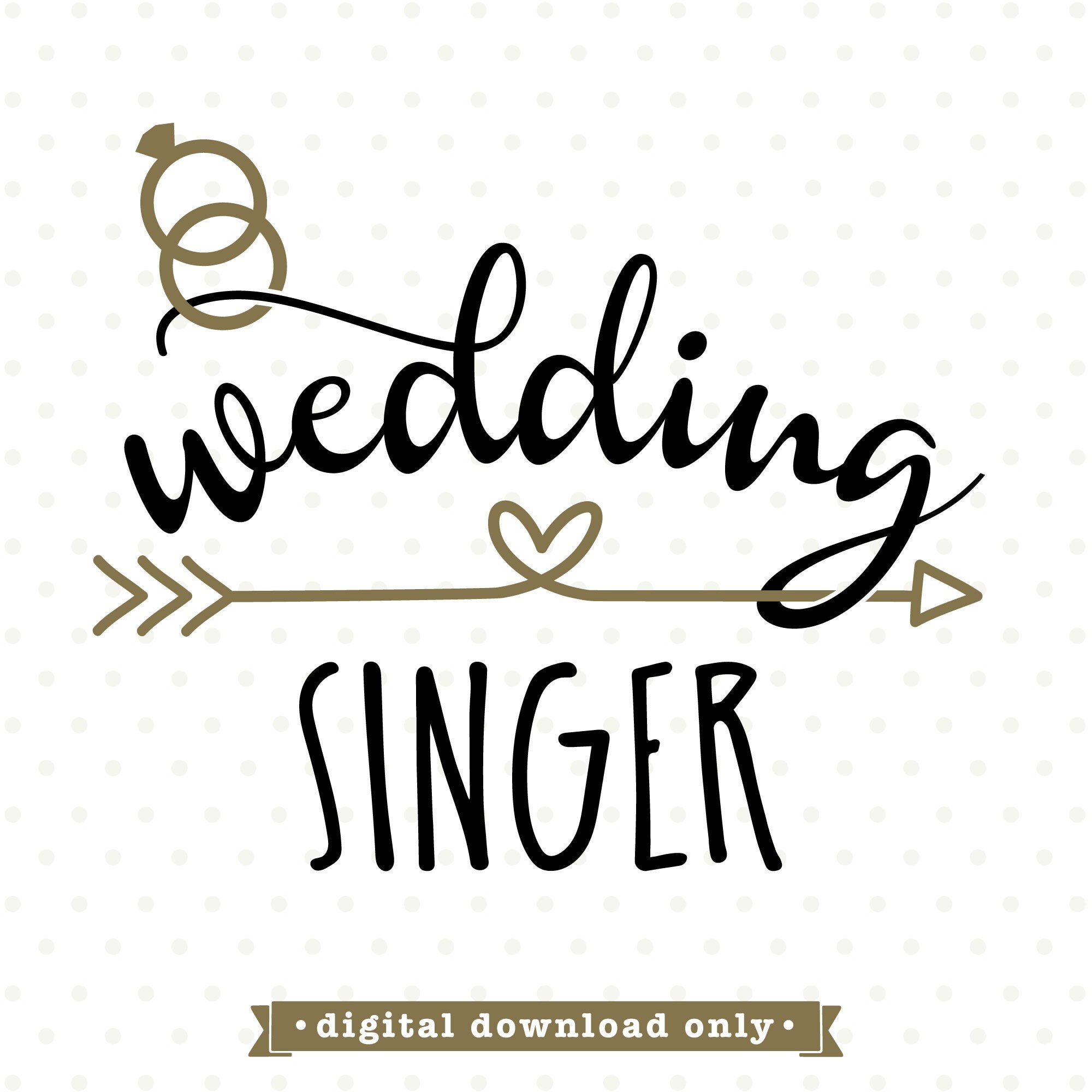 Wedding Singer SVG File Bridal Party Shirt Iron on Design - Etsy