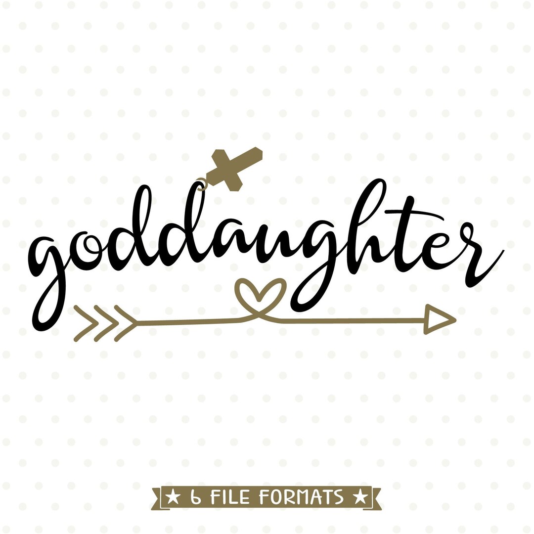 Goddaughter SVG, Baptism SVG, Christian SVG for Cricut and Silhouette ...