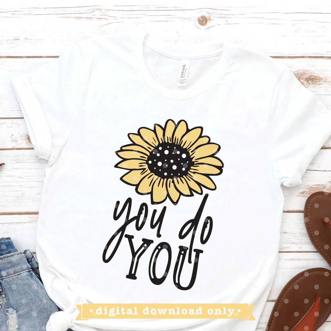 Sunflower SVG You Do You Svg Inspirational Svg Sunflower | Etsy