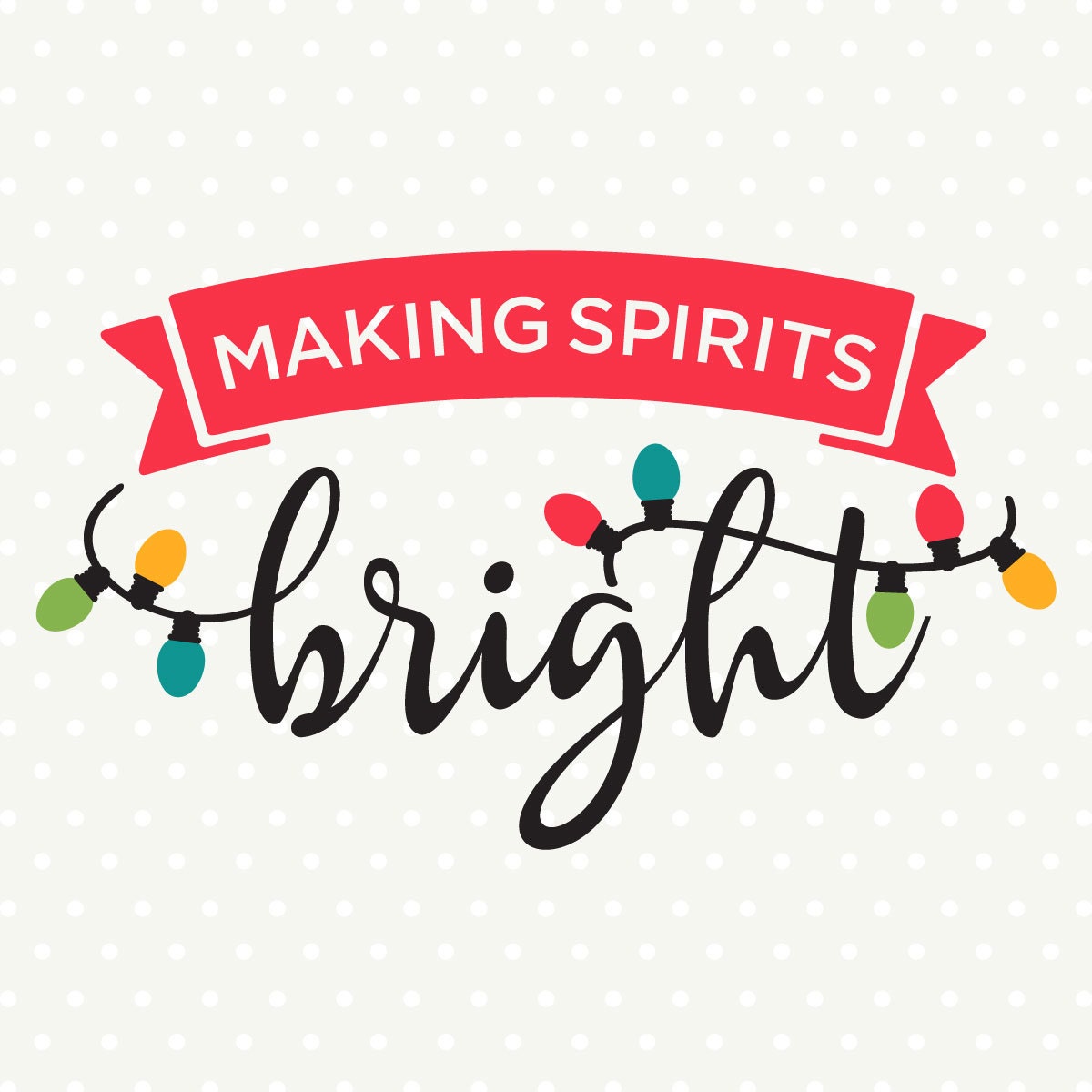 Christmas Svg Making Spirits Bright SVG Christmas Shirt Svg | Etsy