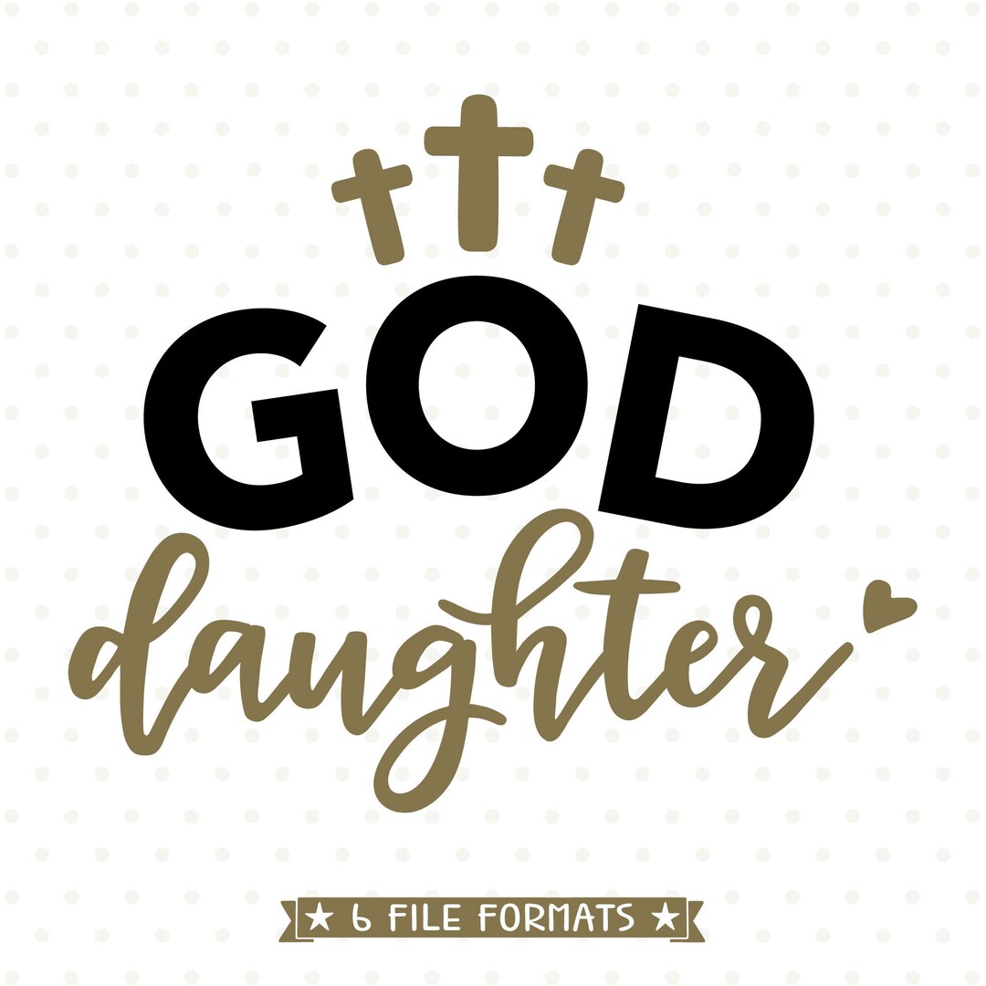 Goddaughter SVG, Baptism SVG, Christian SVG for Cricut and Silhouette ...