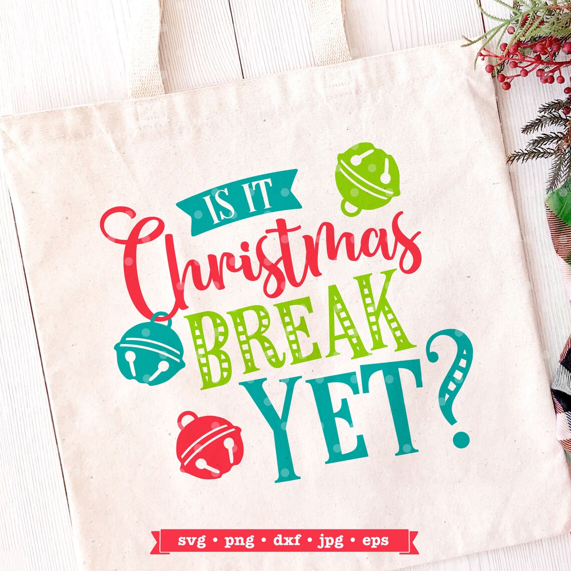 Funny Christmas Break SVG for Teachers: Holiday Cut File (digital ...