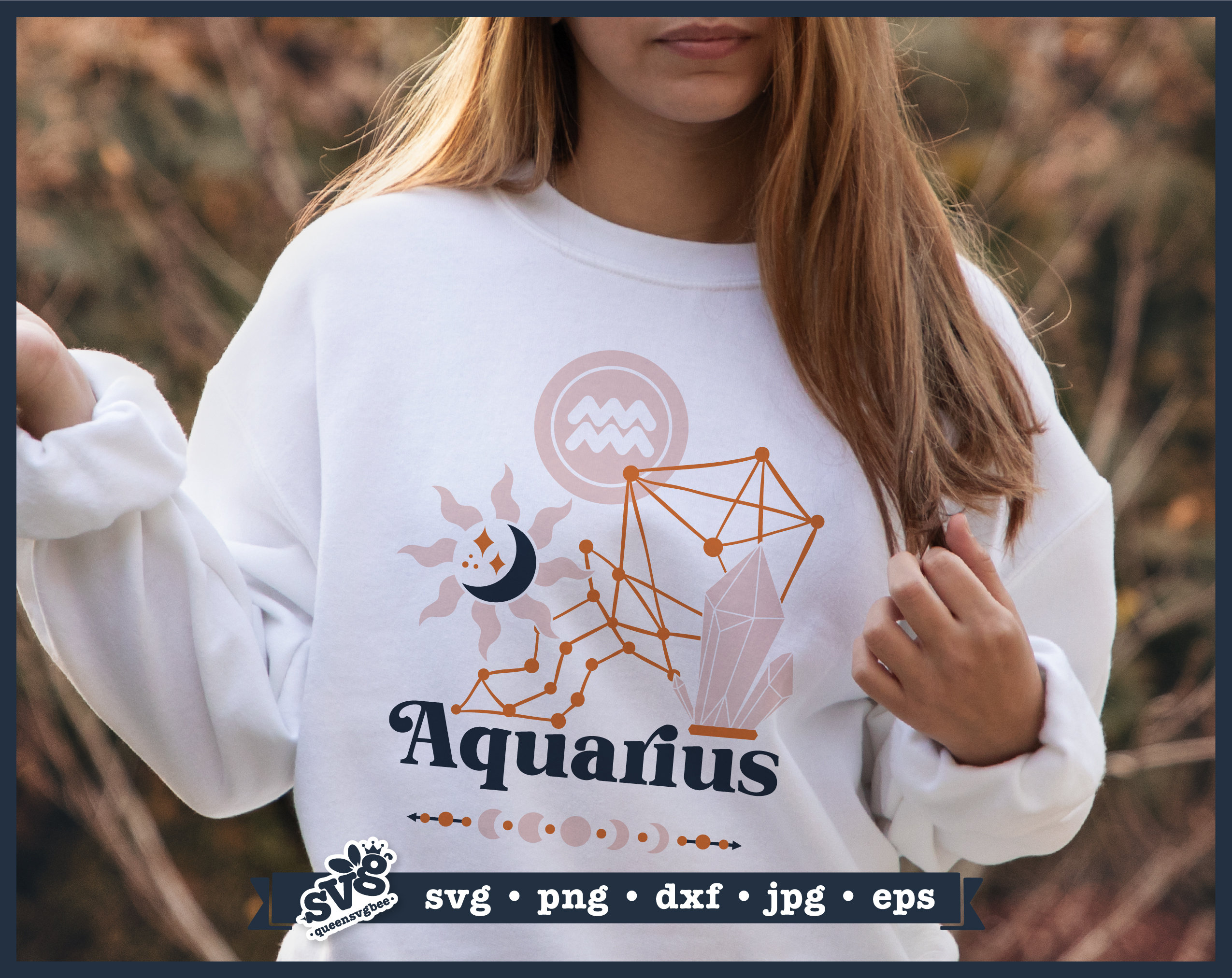 Aquarius SVG Zodiac Svg Zodiac Sign Svg Celestial Svg - Etsy