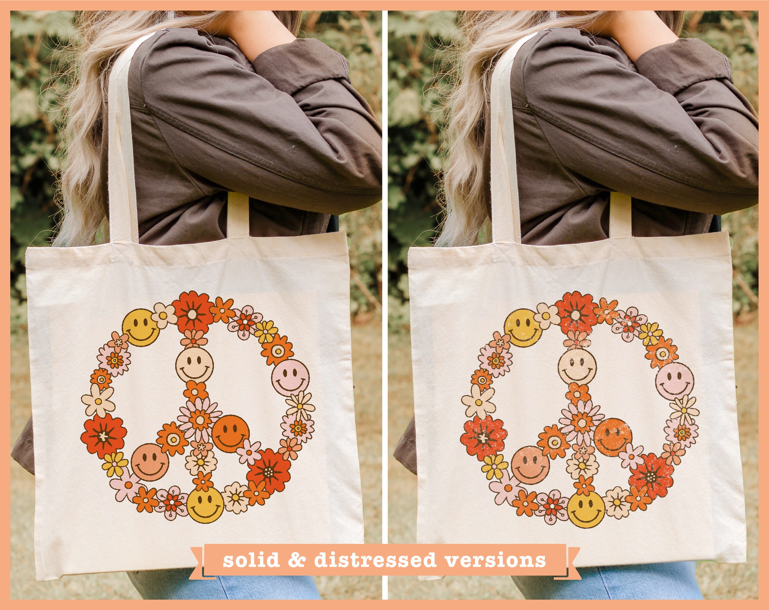Retro Sublimation Distressed Peace Sign PNG for Sublimation - Etsy