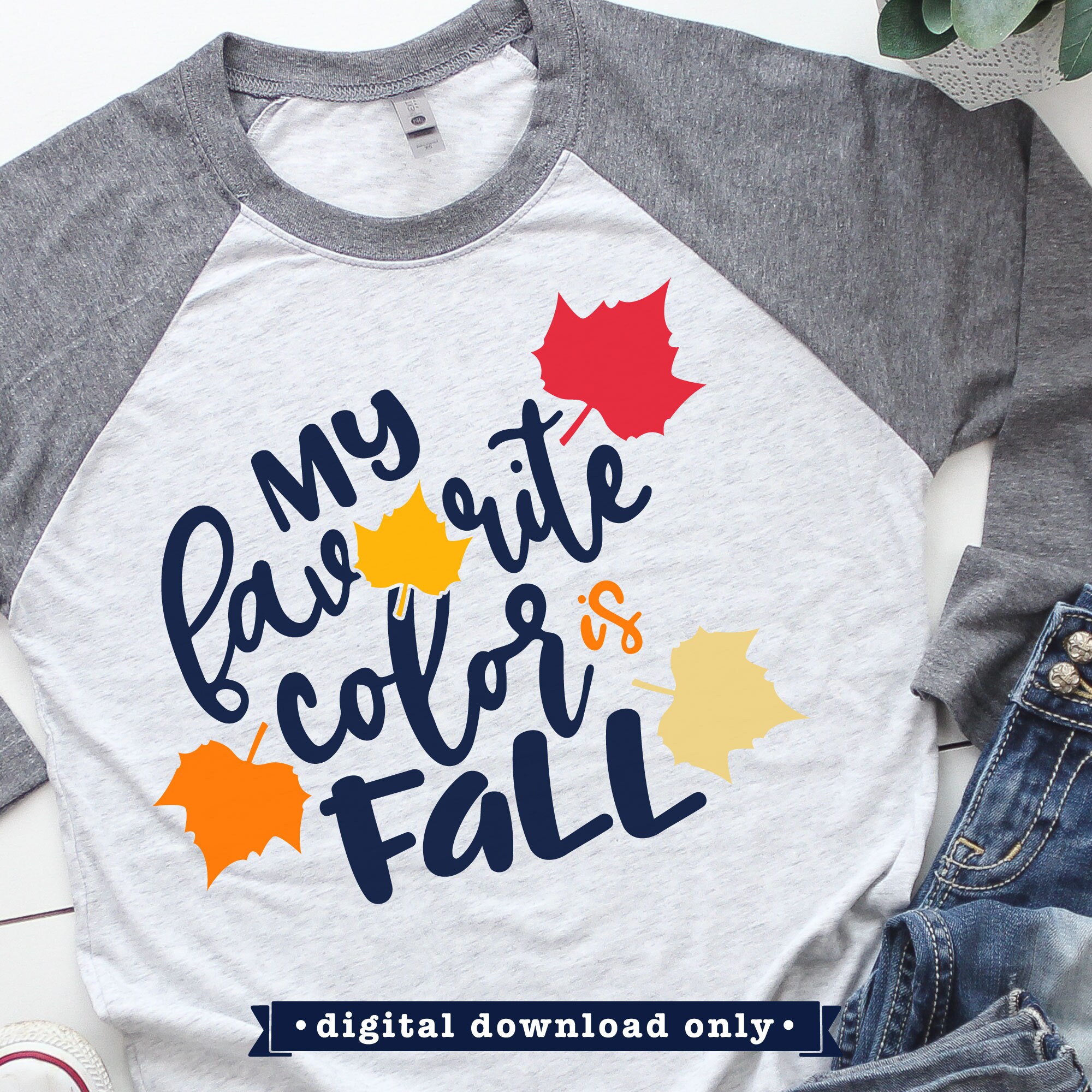 Fall SVG File My Favorite Color is Fall SVG Design Fall - Etsy