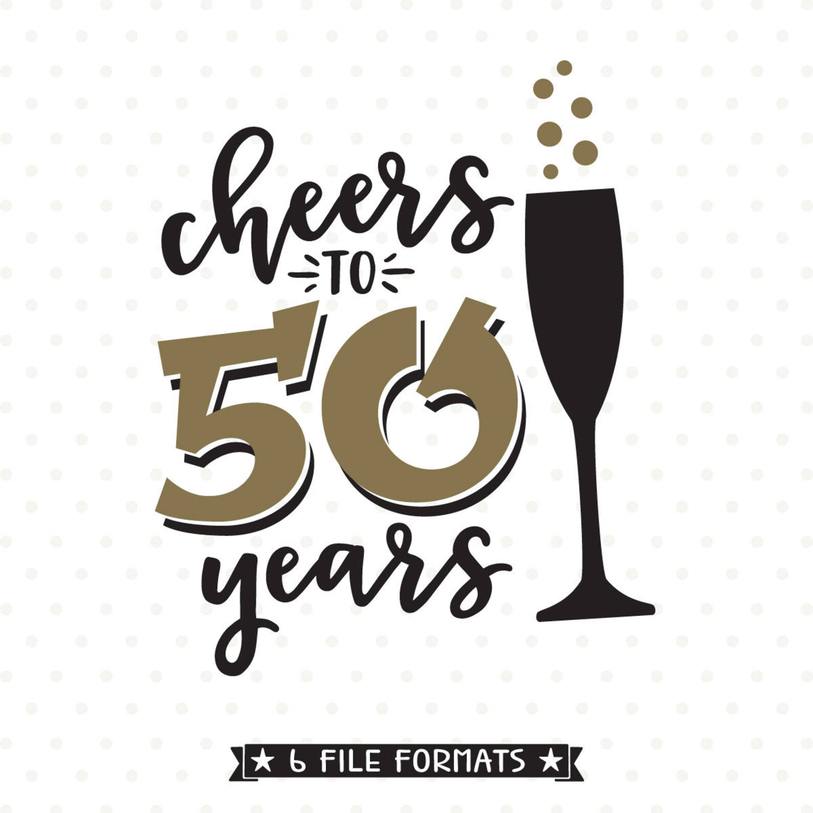 50e verjaardag SVG Cheers aan 50 jaar SVG-bestand 50e - Etsy Nederland
