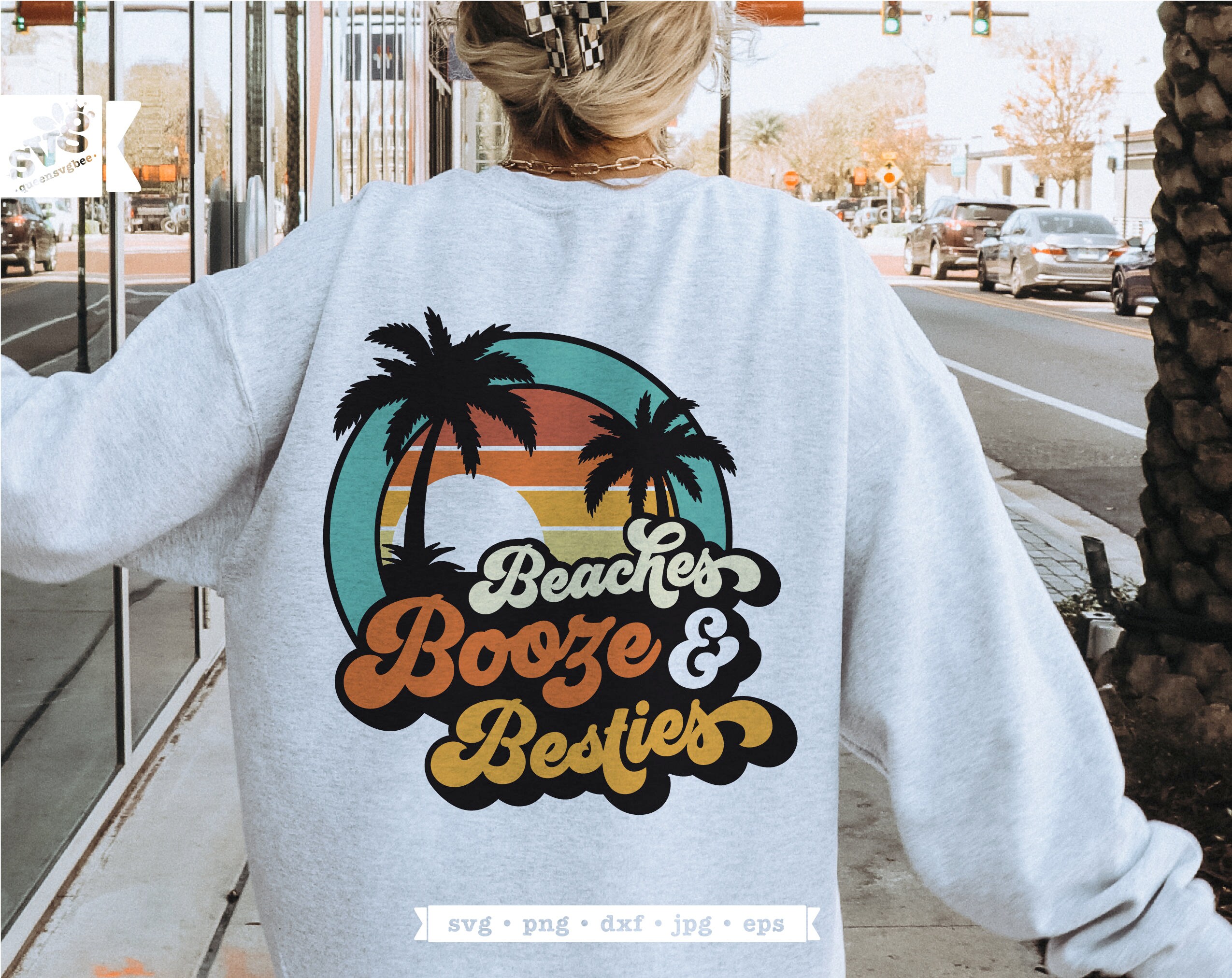 Beaches Booze Besties SVG: Girls Trip Design (digital Download) - Etsy