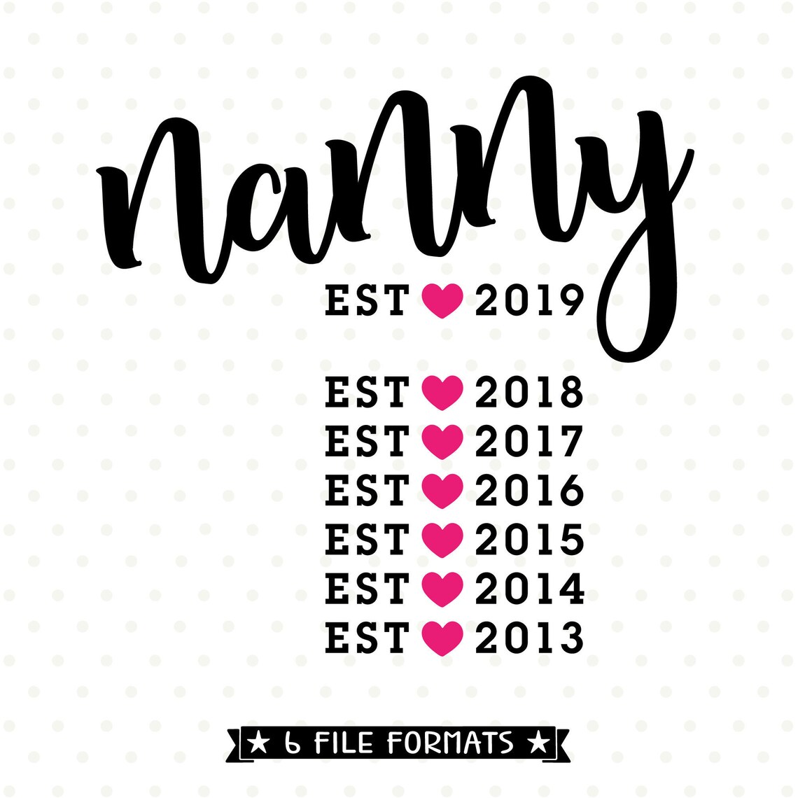 Nanny SVG File Future Grandma SVG File Grandmom to Be Shirt | Etsy