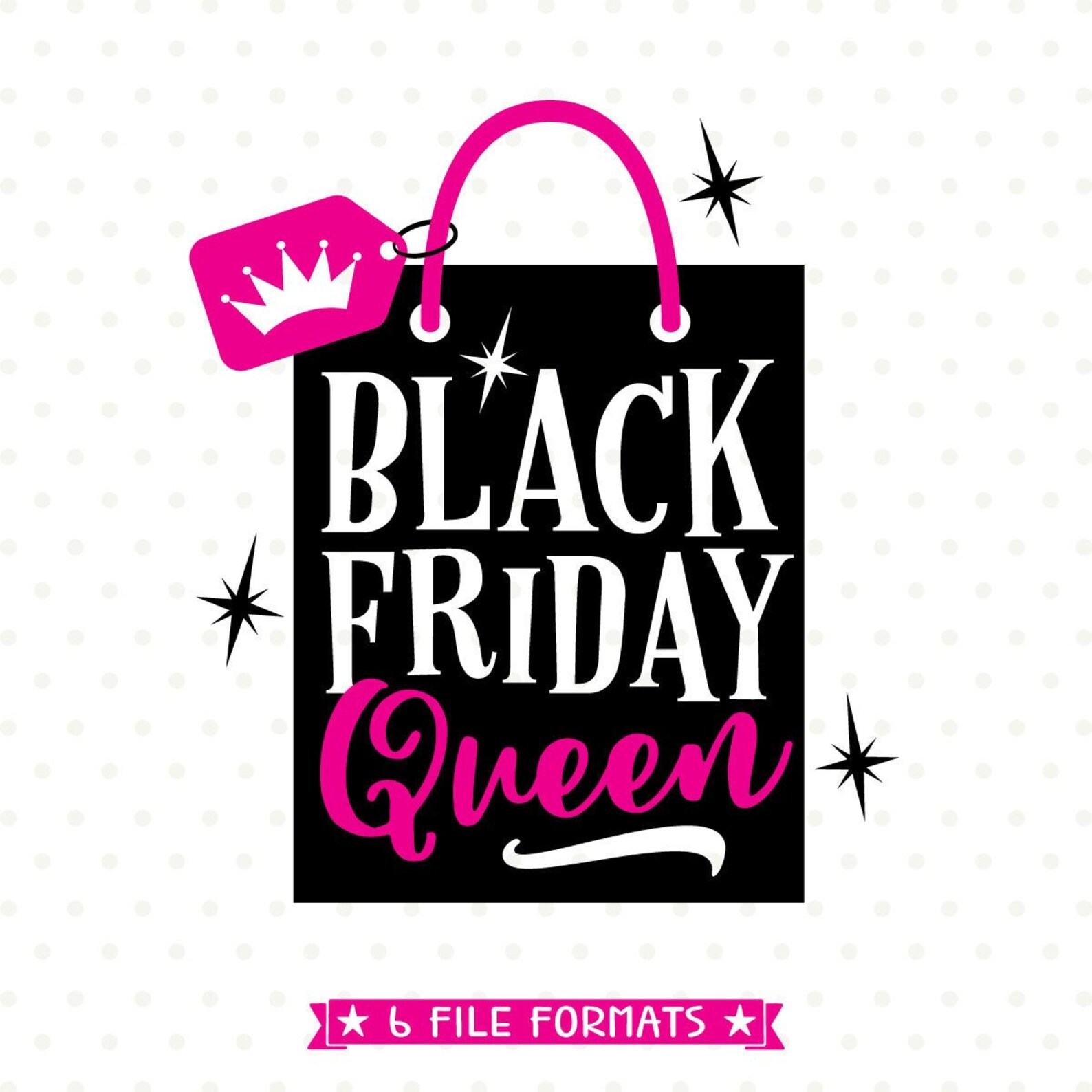 Black Friday SVG Black Friday Queen Cut File Black Friday - Etsy