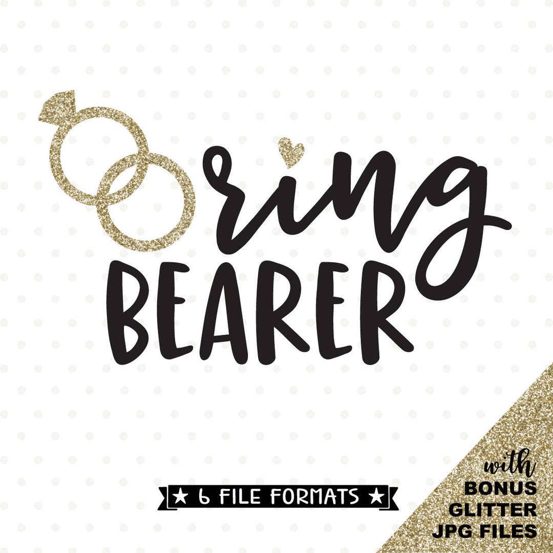 Ring Bearer SVG: Wedding Iron on Transfer Design (digital Download) - Etsy