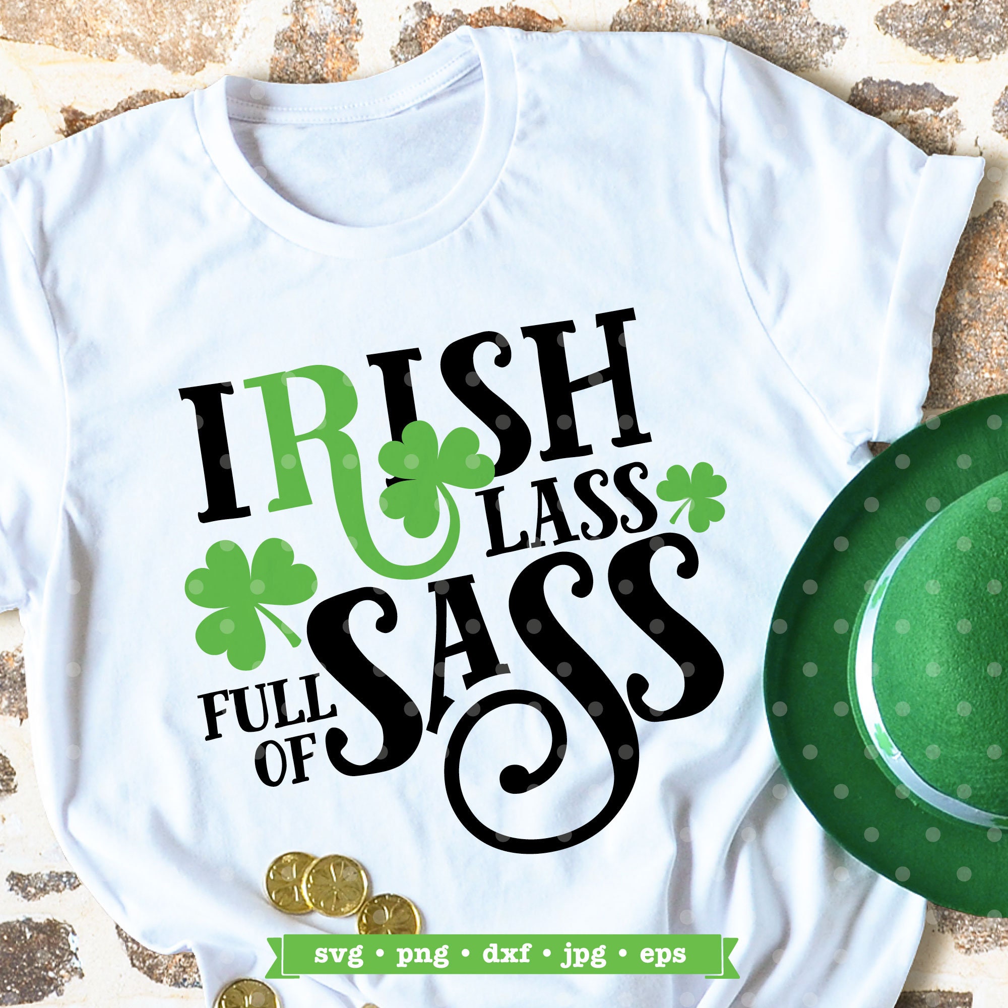 Irish Lass Full of Sass St Patricks Day SVG for Cricut - Etsy Australia