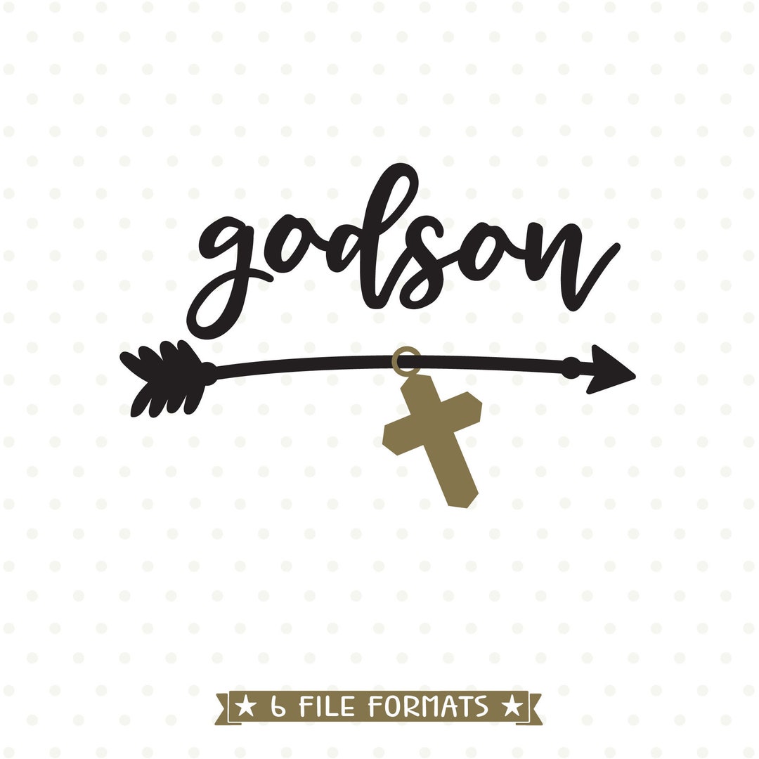 Godson SVG, Baptême SVG, Christian SVG pour lartisanat vinyle Cricut et ...