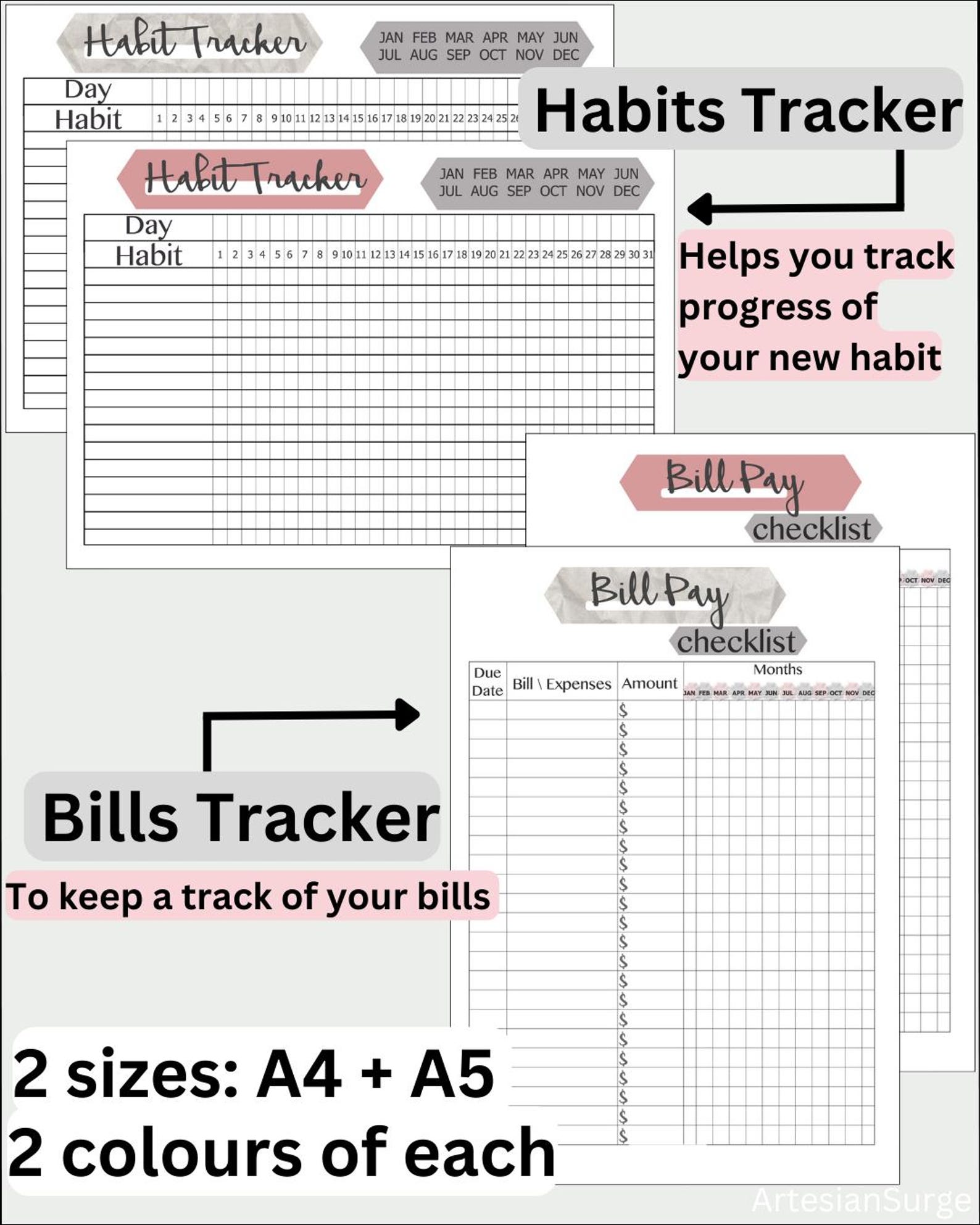 Simple Weekly , Pay Bill , Habit Tracker , Grocry List and Dailly ...