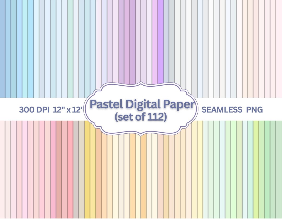 Digital Papers Shades of Pastel Colors, Pastel Digital Paper, Digital ...