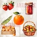 Farmers Market Clipart Bundle | Cute Fruit Clipart 41 PNG Graphics ...