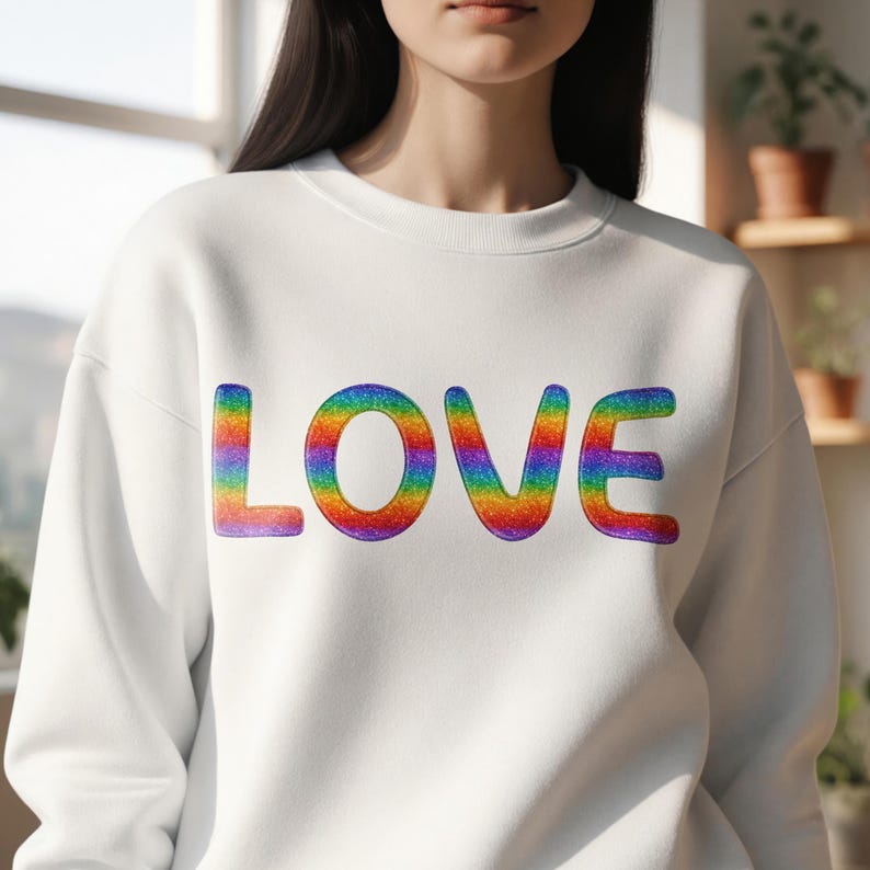 3D Glitter Rainbow Alphabet PNG, A-Z Letters Clipart Bundle – 12” 300 ...