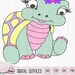 Girl Baby Turtle Svg, I Am 2 Cute Svg, Baby Animal Svg, Second Birthday ...