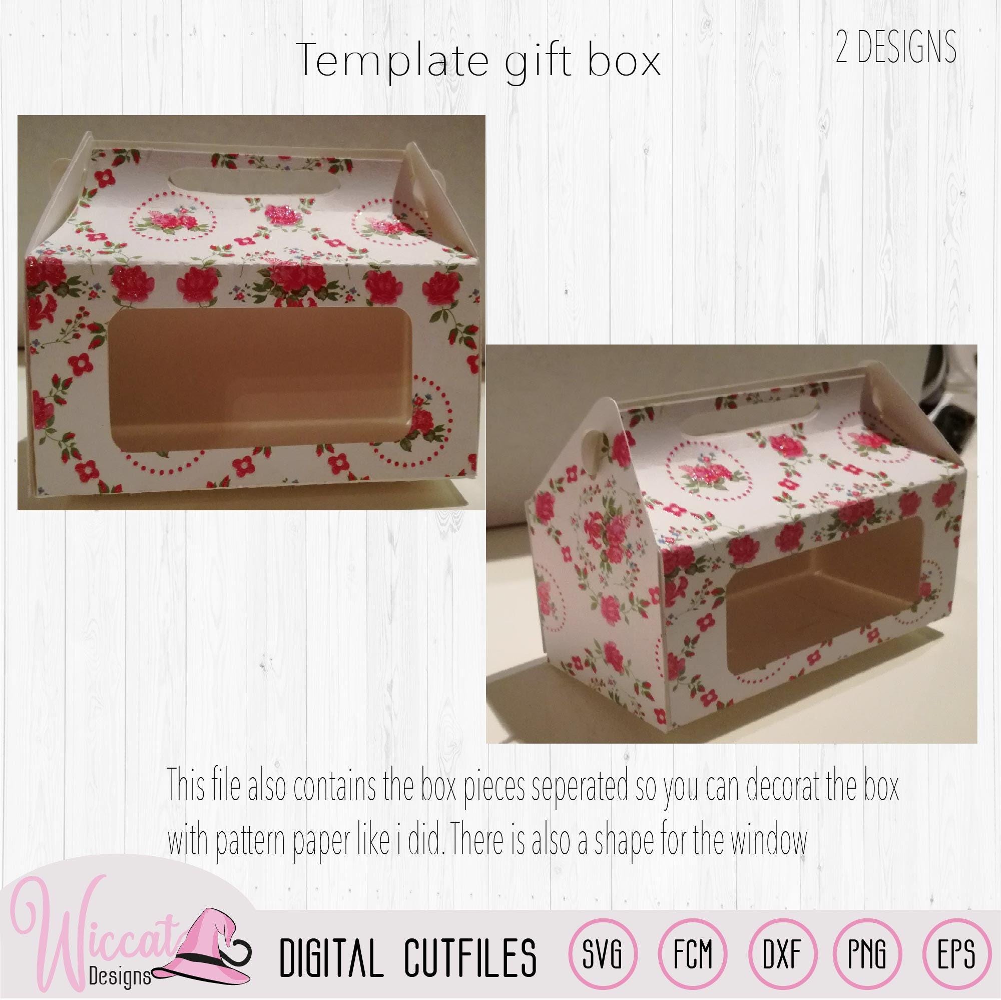 Gift Box Template SVG, Window Box, Party Favor (digital Download) - Etsy