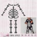 Kid Skeleton Costume Svg, Skeleton Svg File, Toddler Costume, Bones Svg ...