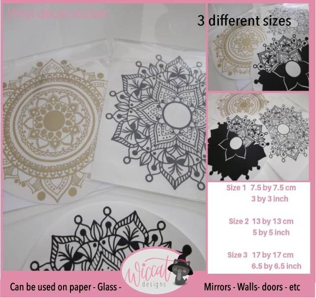 Mandala decal Mandala sticker Cover sticker vinyl decals | Etsy
