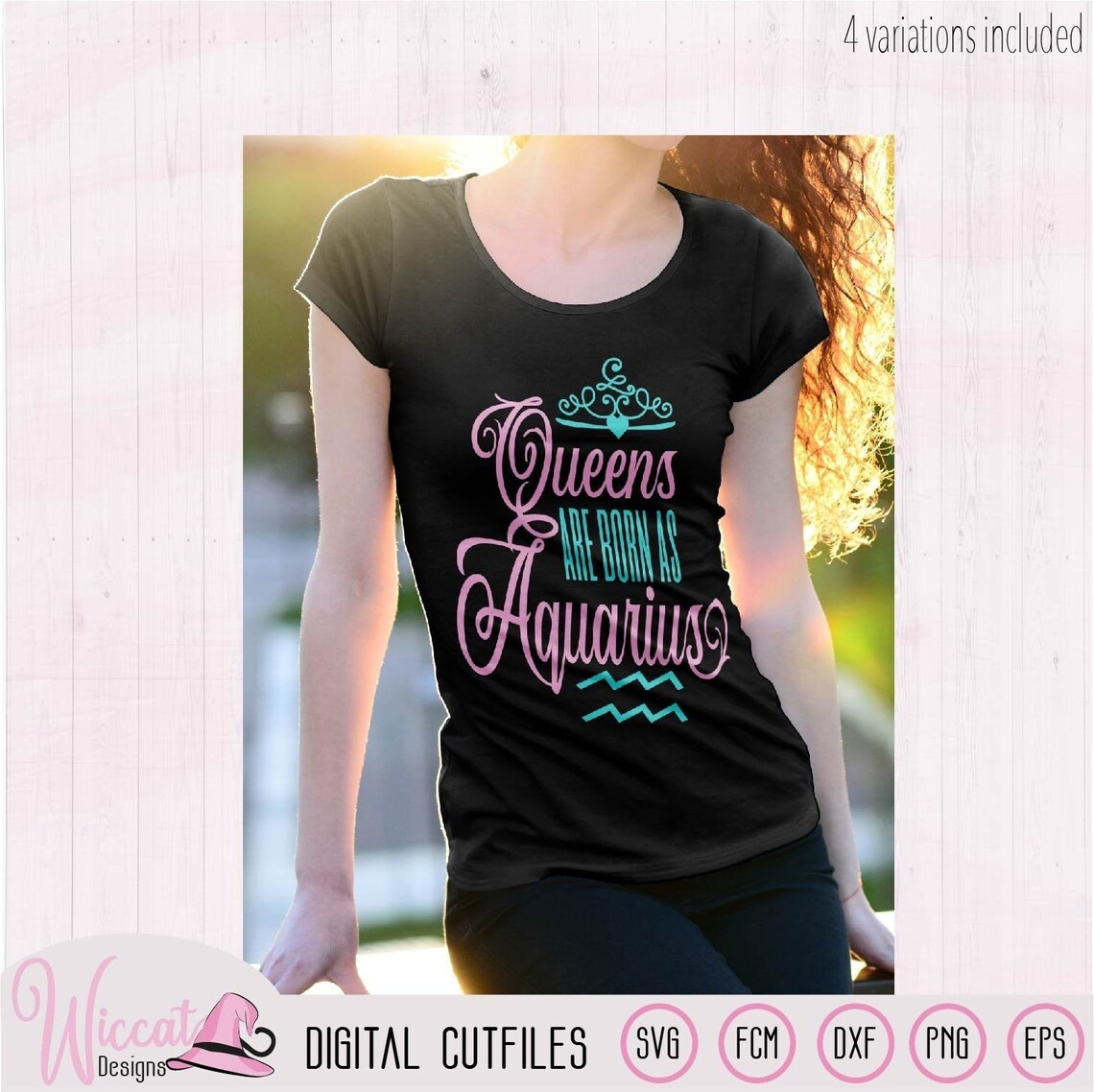Aquarius Queen Svg Queens Are Born as Aquarius Zodiac Birth | Etsy
