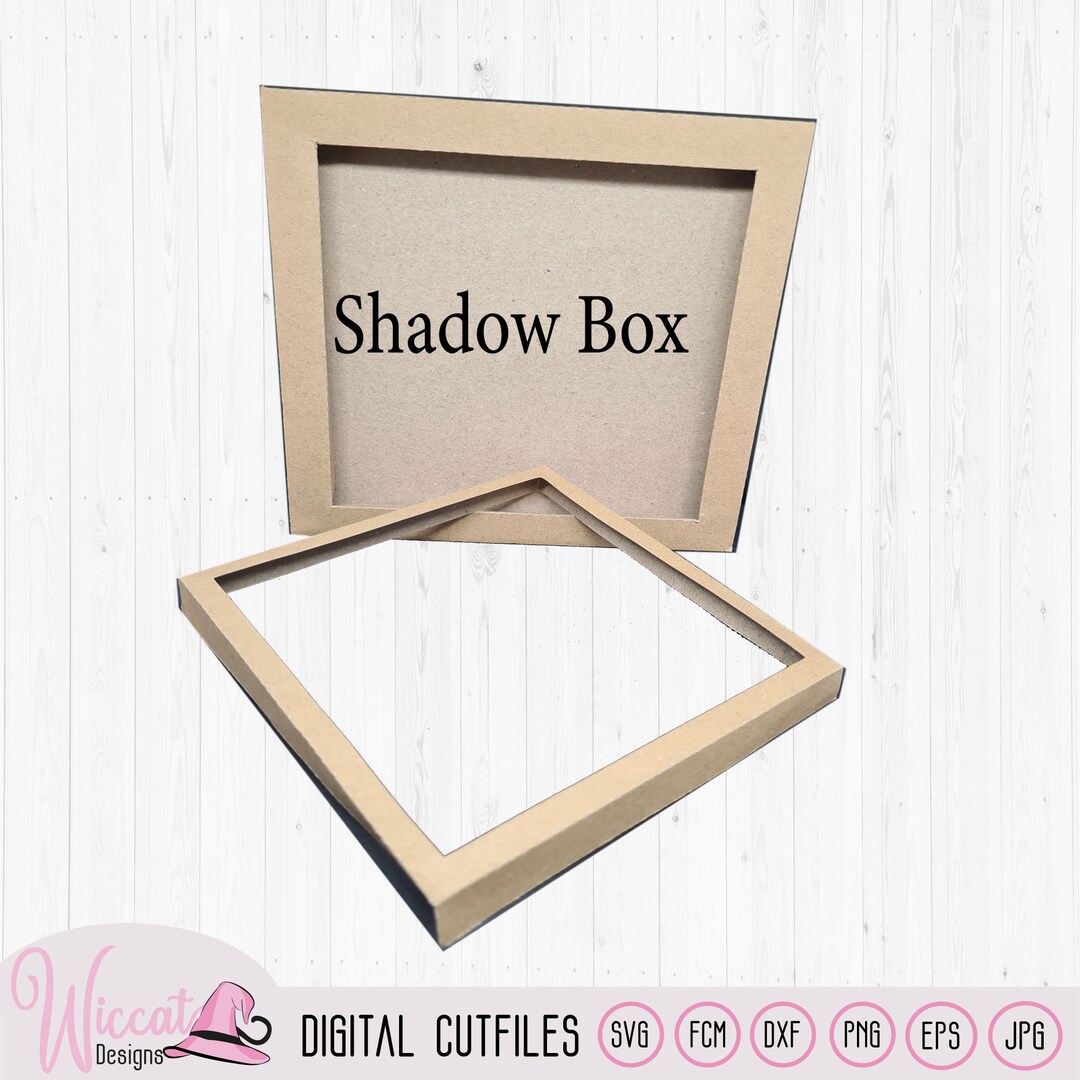 Shadow Box Template SVG, Light Box Template SVG, Paper Craft, Shadowbox ...