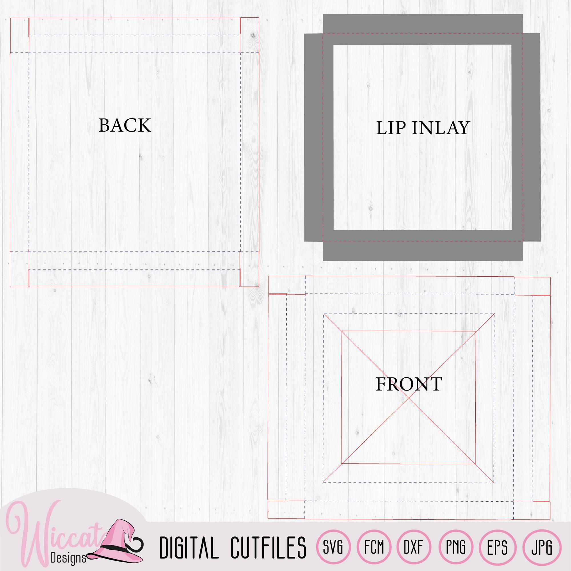 Shadow Box Template SVG: Paper Craft Light Box Frame (digital Download ...