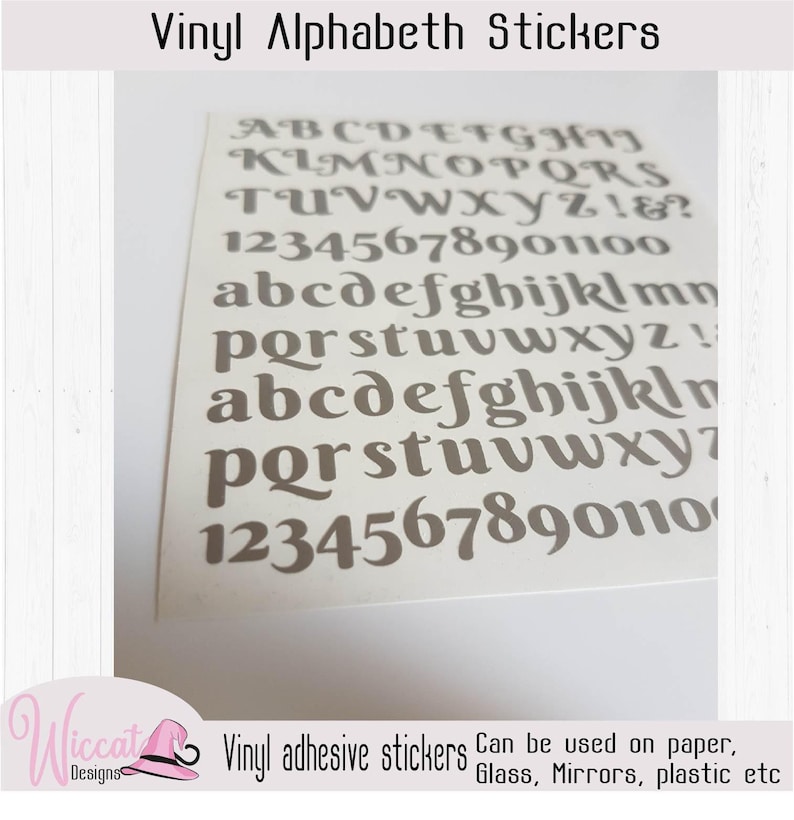 Bold Vinyl Alphabet Stickers, Small Letter Number Decals - Etsy